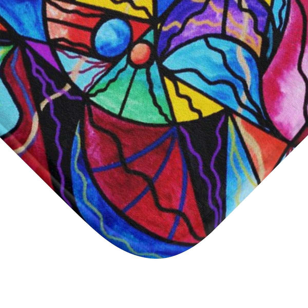 Blue Ray Self Love Grid - Bath Mat - Teal Swan Shop