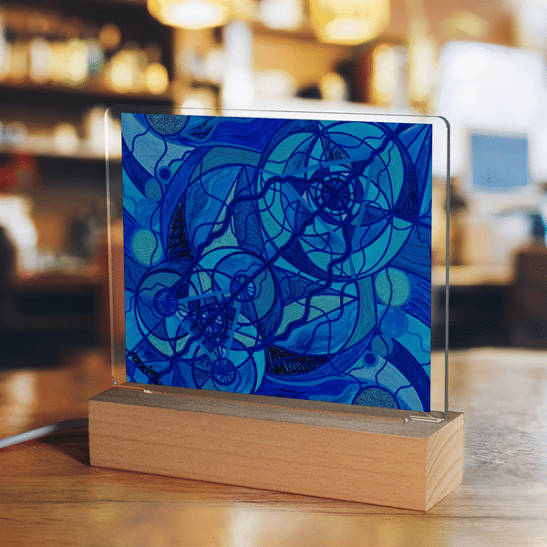 Arcturian Calming Grid - Light Up Acrylic Sign - Teal Swan Shop